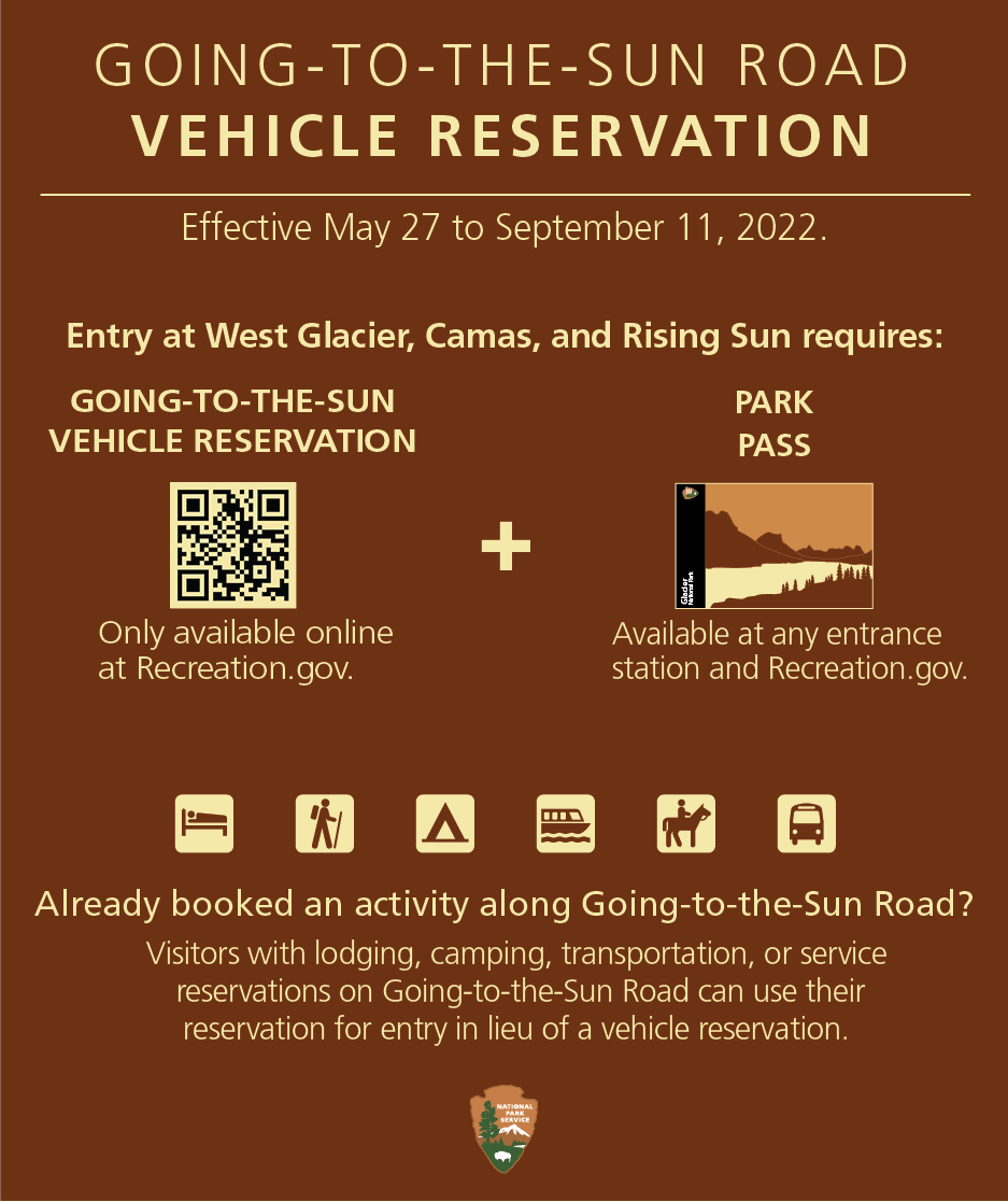 Glacier National Park Vehicle Reservation System for Summer 2022 ...